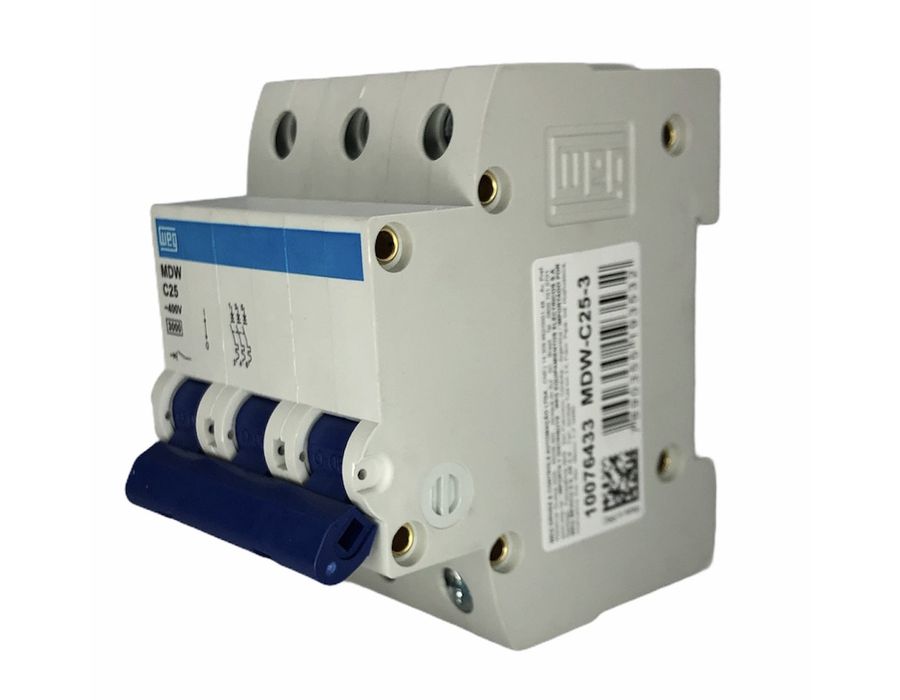 Disjuntor Tripolar Weg 25a Curva C 3KA Mdw-c25-3 | MAQPART