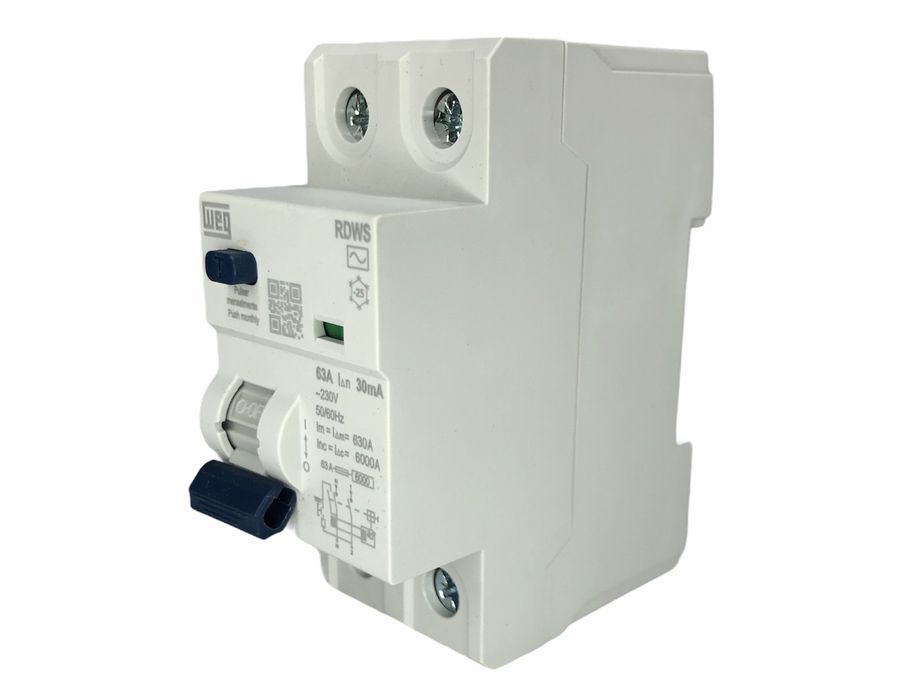 Interruptor Dr Diferencial Residual Weg 63a 2polos 30ma Rdws | MAQPART