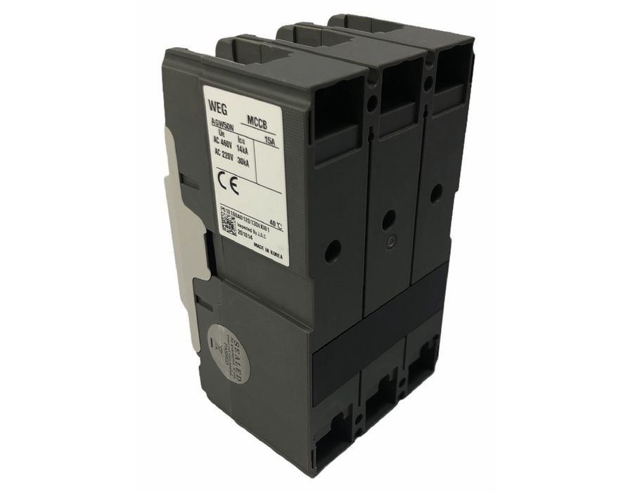Disjuntor Caixa Moldada 15a Weg Agw50n-dx15-3 (30ka 220v) | MAQPART