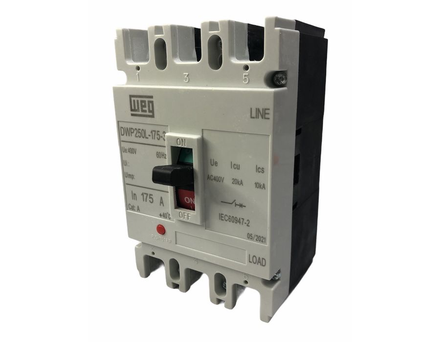 Disjuntor Caixa Moldada 175a Weg Dwp250l-175-3 20ka | MAQPART