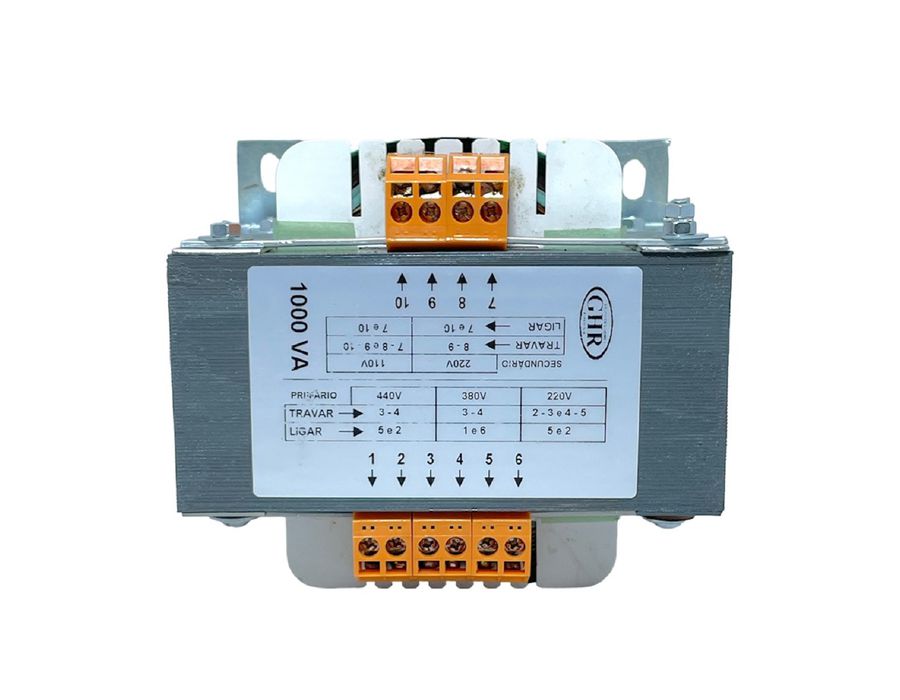 Transformador Mono. Comando 440/380/220V x 220V 1000VA GHR | MAQPART