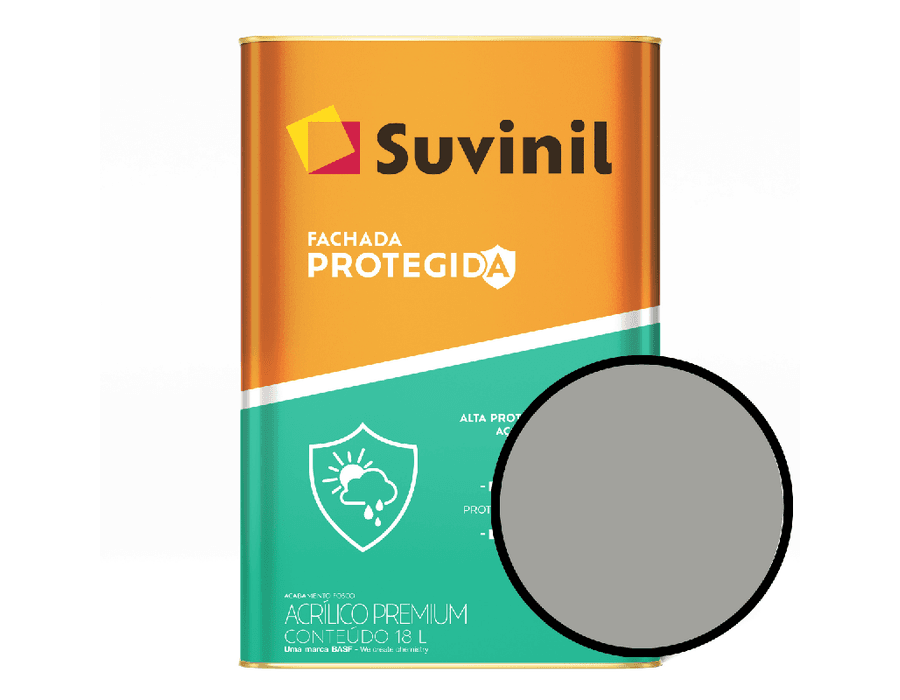 Tinta AcrÍlica 18l Fachada Protegida Fosco Suvinil - Elefante | VIVA ...