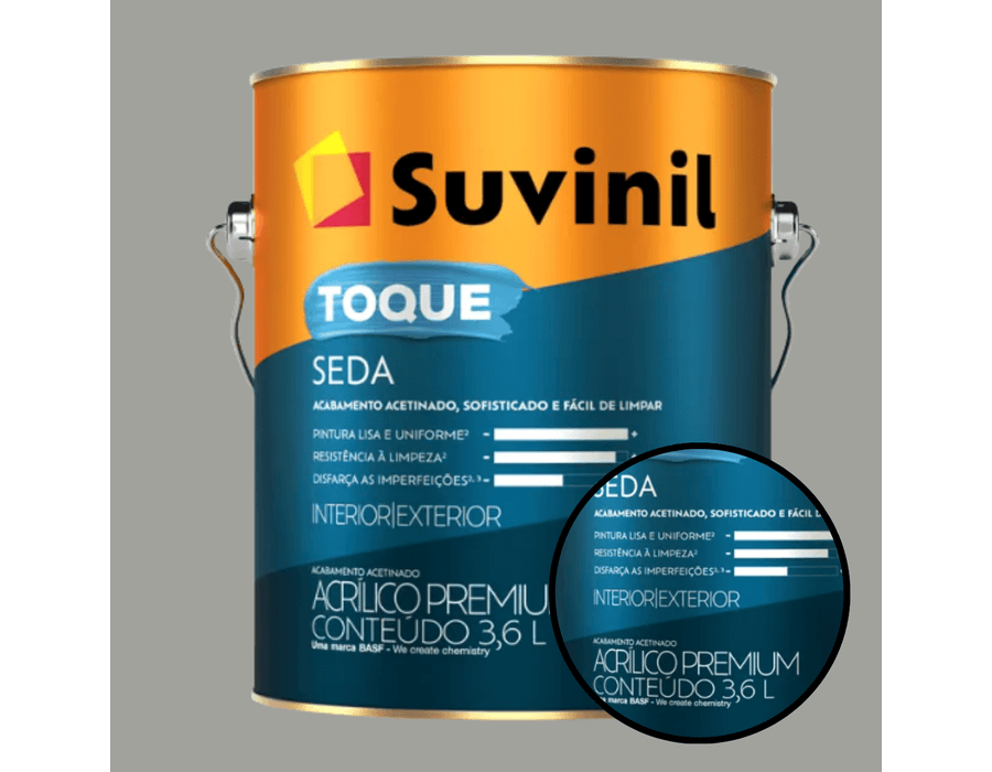 Tinta Para Parede 3,6l Toque Seda Acetinado Suvinil - Elefante | VIVA ...