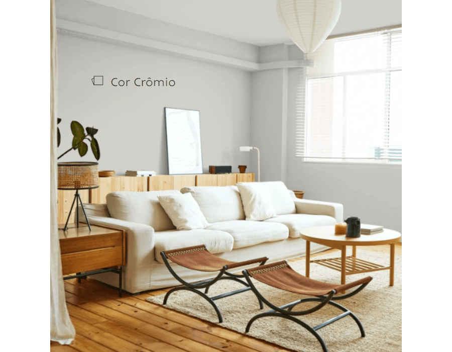 Tinta Para Parede 3,6l Toque Seda Acetinado Suvinil - Crômio | VIVA COR ...