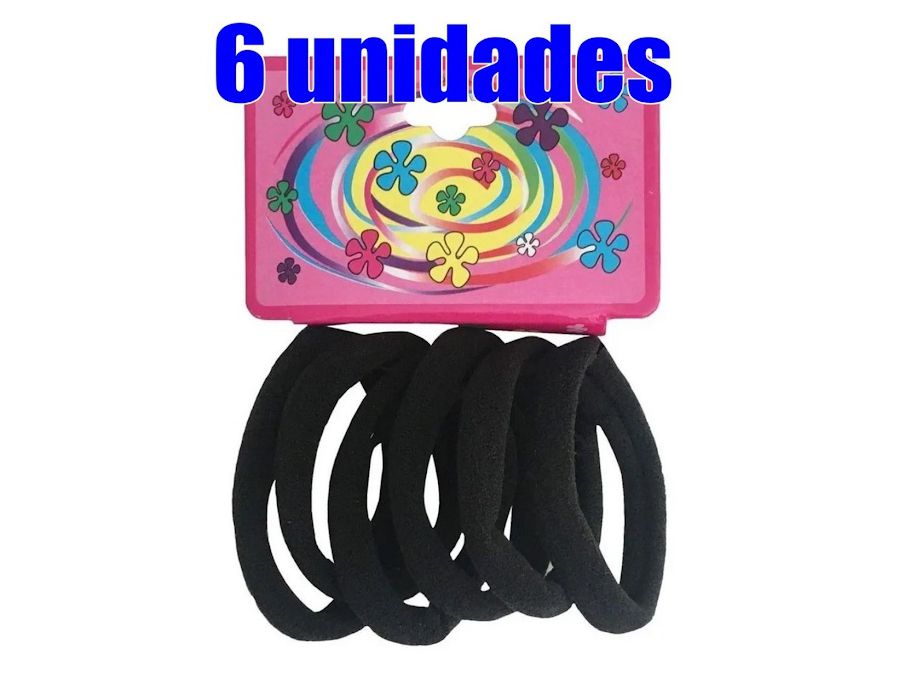 Kit 6 Elásticos Xuxinha Rabicó para Cabelo tipo Meia Neon. Confortável ...