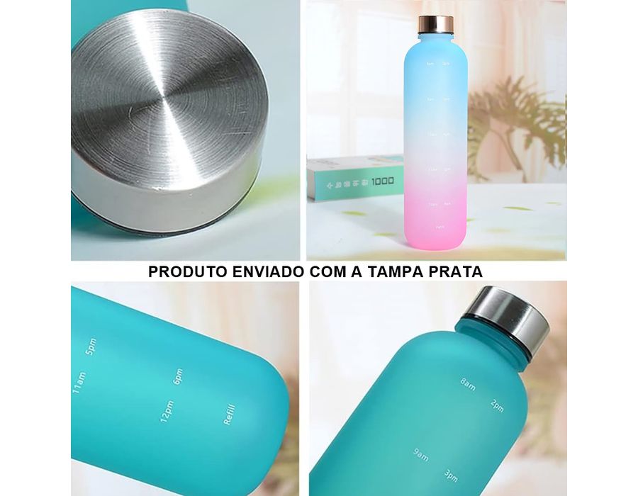 Garrafa Squeeze Colorida Tie Dye – 01 Litro | KAHSH STORE MARKETPLACE