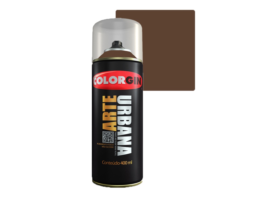 COLORGIN SPRAY ARTE URBANA MARROM TABACO 930 400ML | Baratão das Tintas