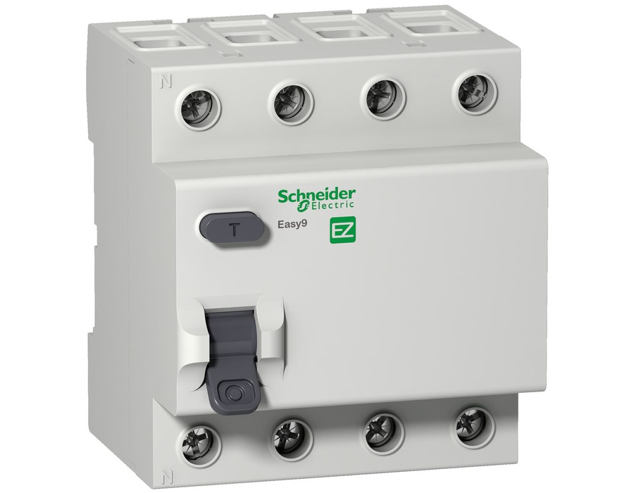 Disjuntor Diferencial Residual Tetrapolar 30Ma 25A 415VAC - Ez9R33425 ...