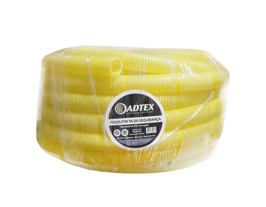 Conduíte Eletroduto Corrugado Amarelo 1 | Broketto Materiais Elétricos