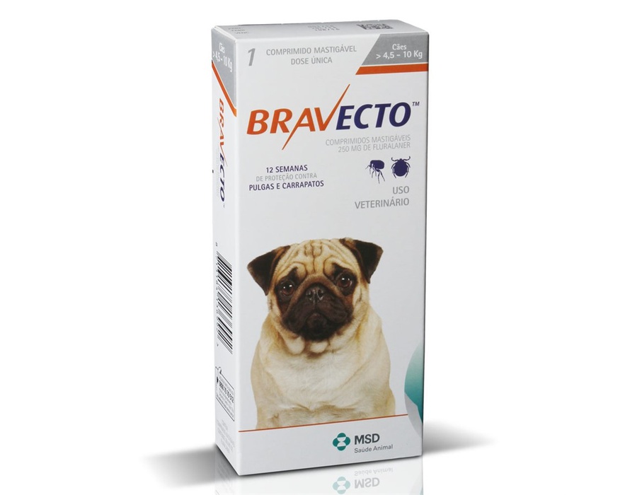 Bravecto 250 Mg De 4,5 Até 10 Kg -12 Semanas - Bravecto | Casa Anzai
