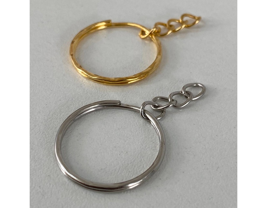 Argola Ondulada para chaveiro 25mm - Pacote com 10 unidades | CHAMMA FESTA