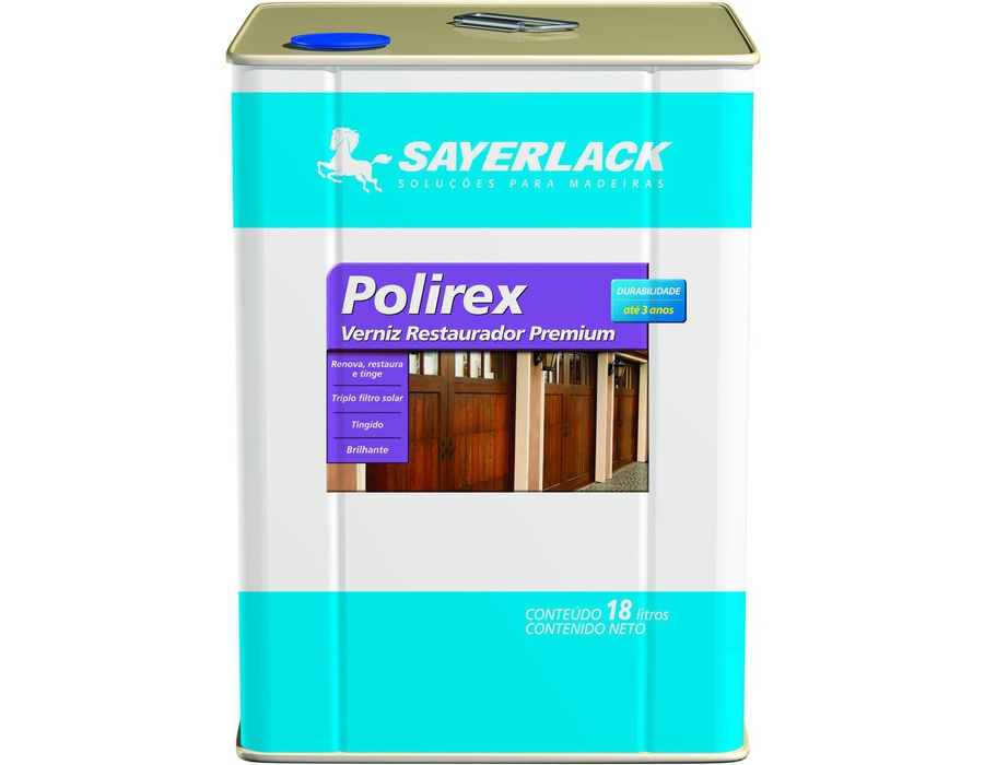 Verniz Brilhante Mogno 18L Polirex - Sayerlack | CONSTRUTINTAS