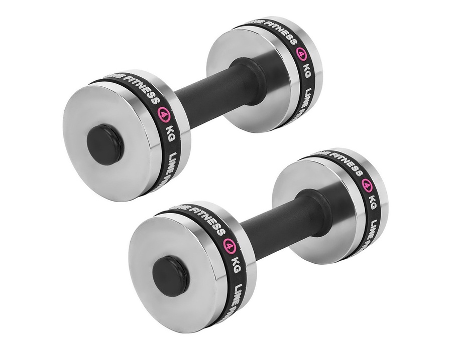 Kit Halteres Cromados 1KG A 5kg | Equipamentos Line Fitness