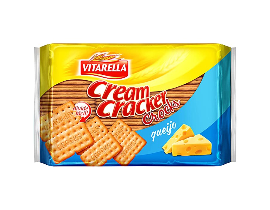 BISCOITO VITARELLA CREAM CRACKER CROCKS QUEIJO 350 G | PADRÃO FONZAR