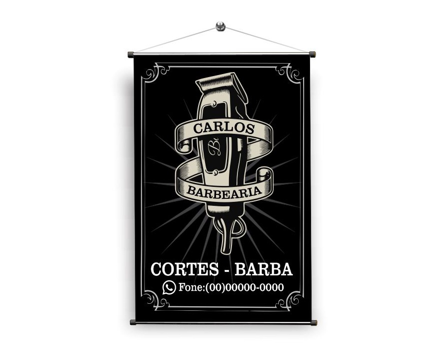 Banner barbearia mod.2045 | KREATIVEADESIVOS