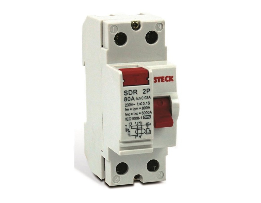 Disjuntor Diferencial Steck 2P 80A 30MA | Nicolucci