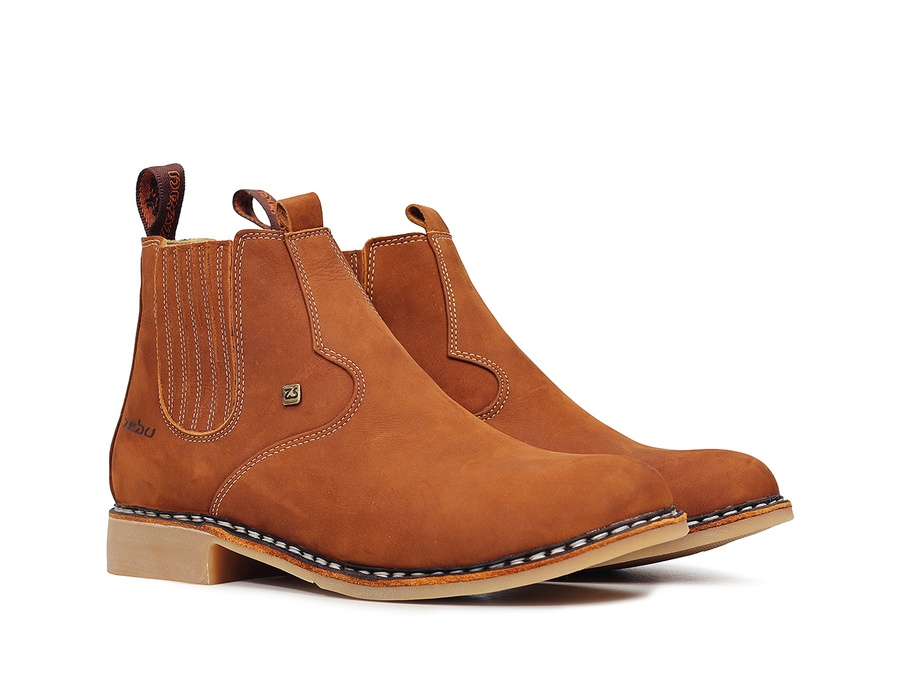 Botina Vira Francesa Zebu Original 64010 Nobuck Castor | Store Country