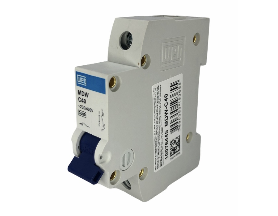 Disjuntor Unipolar Weg 40a 3ka Curva C Mdw-c40 | MAQPART