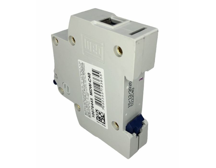 Disjuntor Unipolar Weg 40a 3ka Curva C Mdw-c40 | MAQPART
