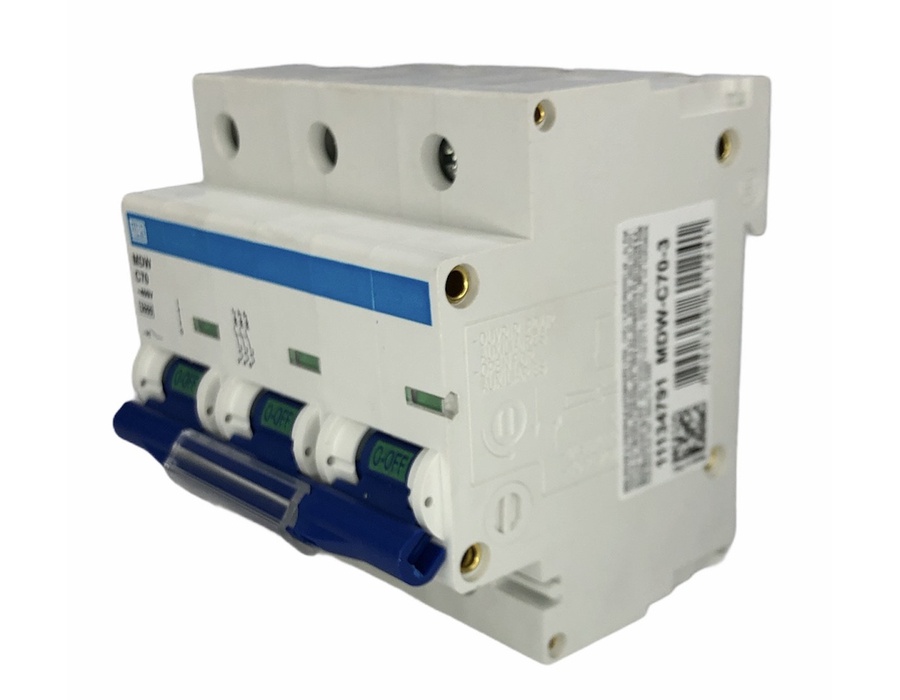 Disjuntor Tripolar Weg 70a Curva C 3KA Mdw-c70-3 | MAQPART