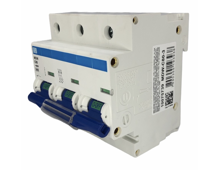 DISJUNTOR TRIPOLAR CURVA C 80A 3KA | MAQPART