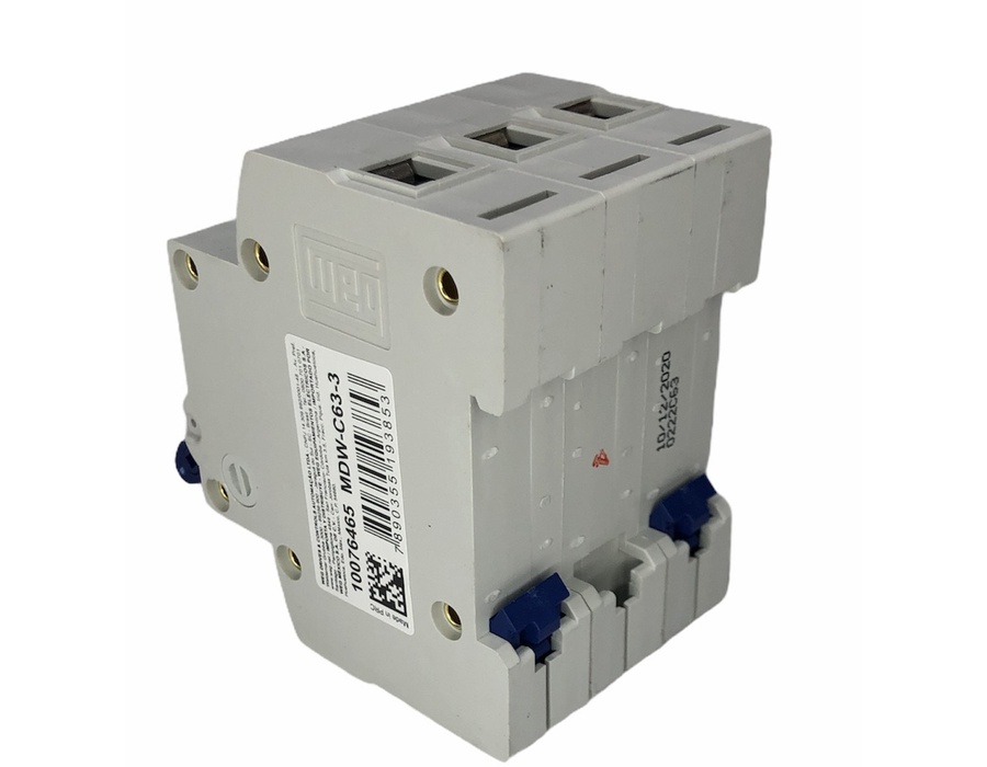 Disjuntor Tripolar Weg 63a Curva C 3KA Mdw-c63-3 | MAQPART