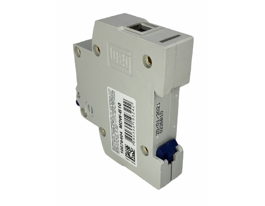 Disjuntor Unipolar Weg 10a Curva B 3KA Mdw-b10 | MAQPART