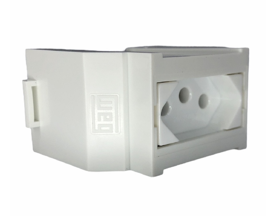 Módulo Tomada P/ Trilho Din Weg 20a 2p+t Branco | MAQPART