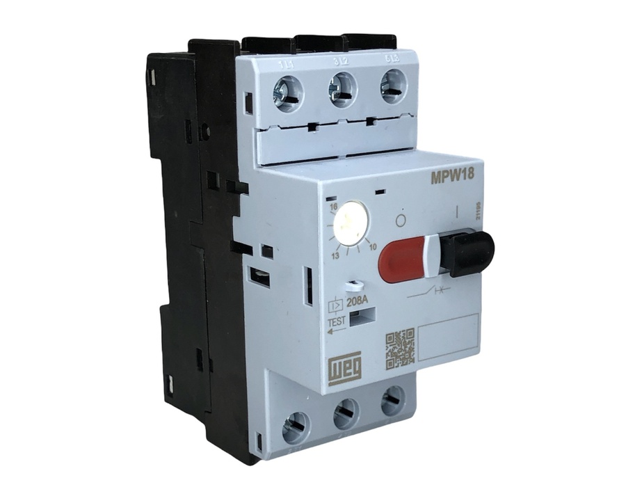 Disjuntor Motor 18A Weg MPW18-3-U016 Faixa Ajustavel 10-16A | MAQPART