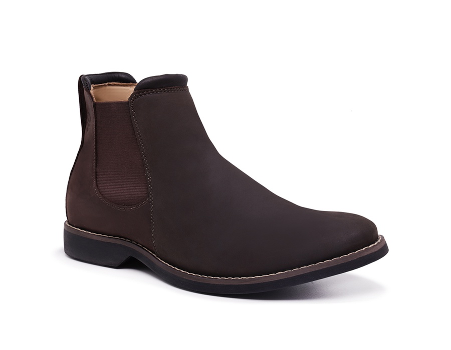 Botina Masculina Chelsea em Couro | Botina Anatômica Masculina | Zé ...