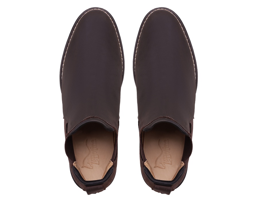 Botina Masculina Chelsea em Couro | Botina Anatômica Masculina | Zé ...