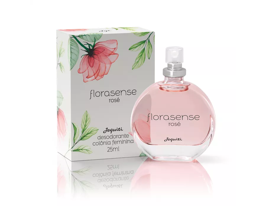 Jequiti Colônia Miniatura Feminina Florasense Rosé 25ml | AIKO COSMÉTICOS