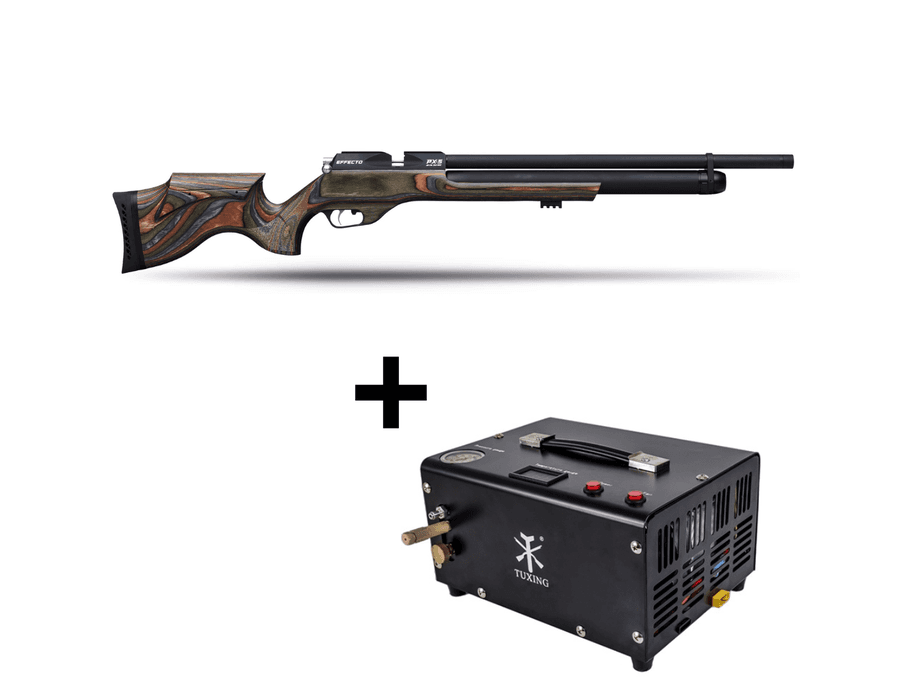 Carabina de pressão Effecto PX-5 PRO Laminada Verde 5.5mm + Compressor ...