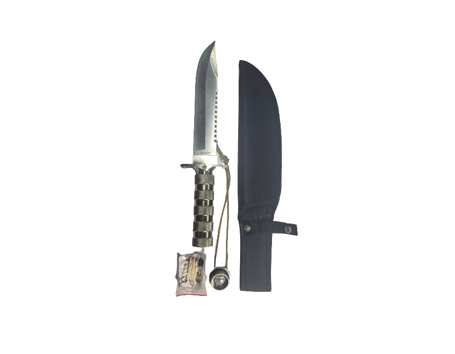 Faca de Sobrevivência Inox - Airsoft e Armas de Pressão Azsports