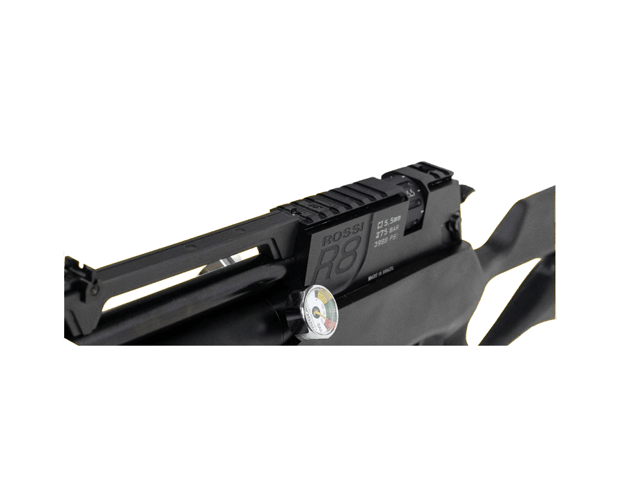 Carabina de Pressão PCP Rossi R8 Black VR 5,5mm ( Com válvula ...