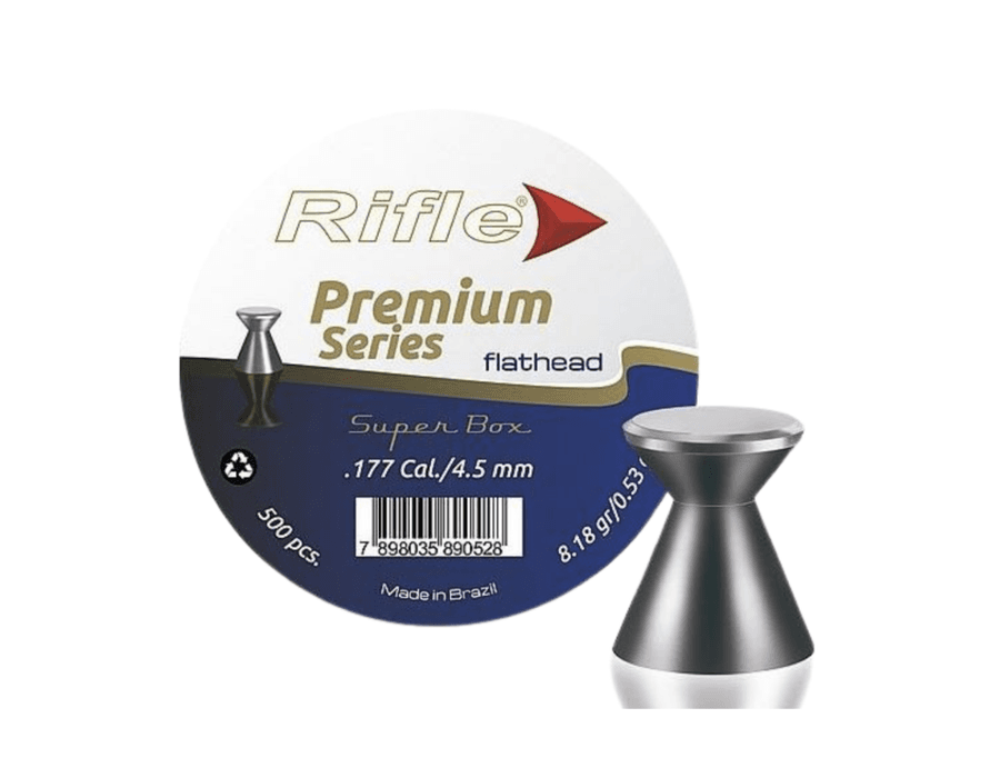 Chumbinho Rifle Premium Series FlatHead Super Box .177/4.5mm HEAVY 8 ...