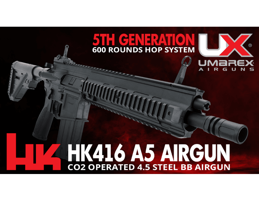 Rifle de Pressão Heckler & Koch HK416A5 Co2 4.5mm - Airsoft e Armas de Pressão Azsports
