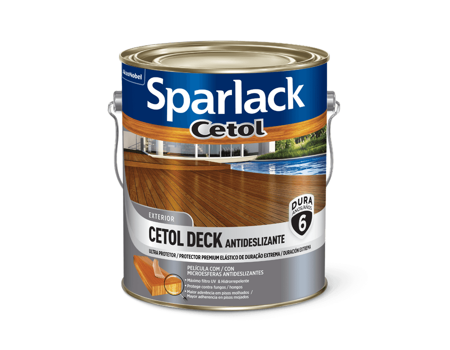 Verniz Sparlack Semi-Brilho Cetol Deck Natural Premium 3,6L