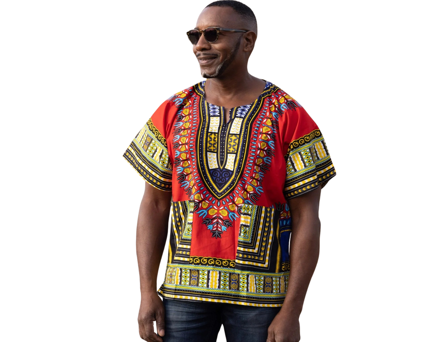 Bata Africana Dashiki Vermelha | Estilo Afro
