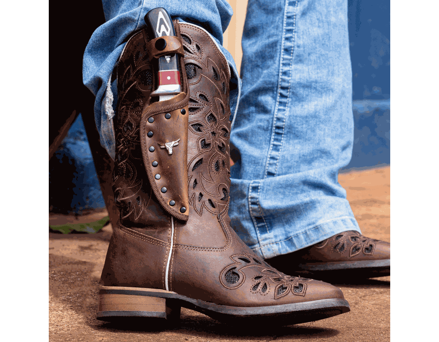 Bota Texana Feminina Dallas - Faca e bainha | Sistema Bruto | Botas ...