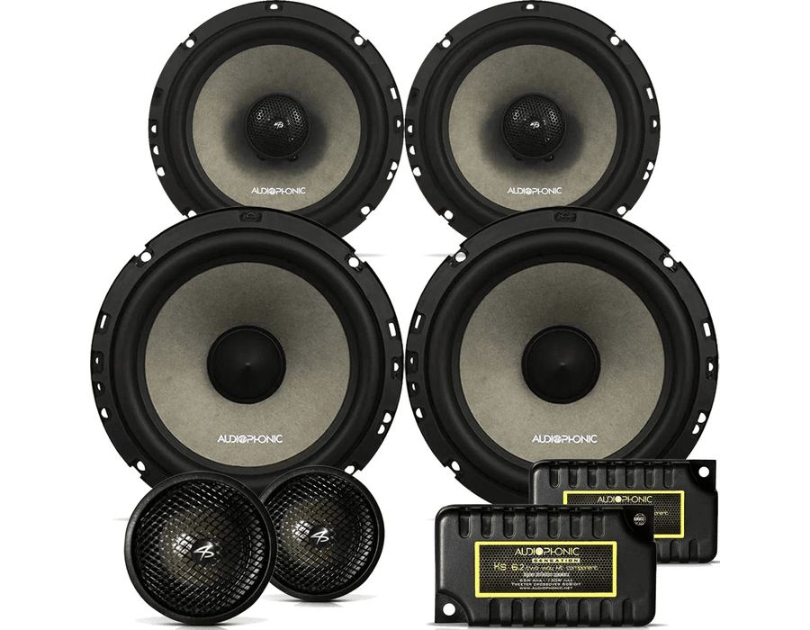 Kit 2 Vias Audiophonic Sensation Ks6.2 130wrms + Altofalante Coaxial Cs650.V2 Sensation | FBC SHOP