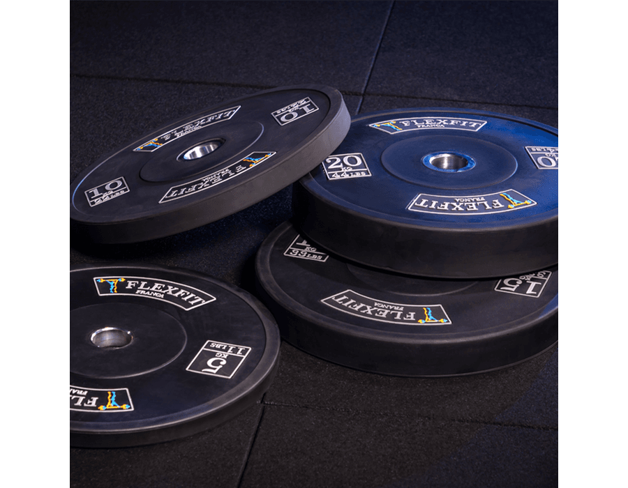 Kit Anilha Bumper Olímpica Crossfit 100kg (4x5+4x10+2x20) | Flexbe Fitness