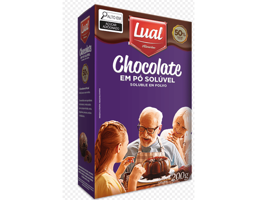 CHOCOLATE EM PO LUAL SOLUVEL 50% 200 G (9550) | PADRÃO FONZAR