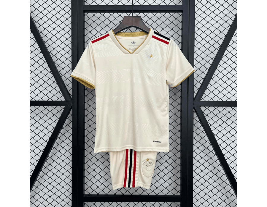 Conjunto Infantil Flamengo Home I 25/26 – Bege | Tailandesas Atacado