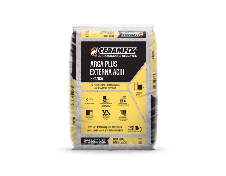 ARGAMASSA AC III CERAMFIX 20KG | Impermix | Materiais de Construção