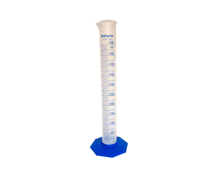 PROVETA GRADUADA PLASTICA 500ML POLIPROPILENO | LEAOLABOR