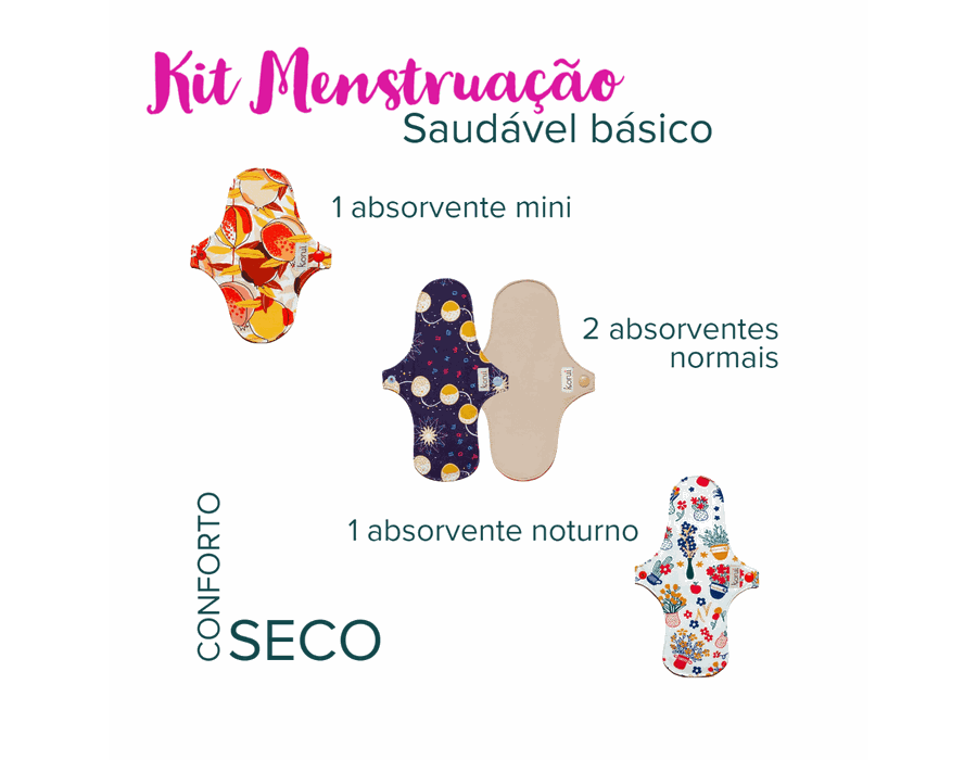 Kit Menarca A Primeira Menstruação Básico | CONFORTO SECO