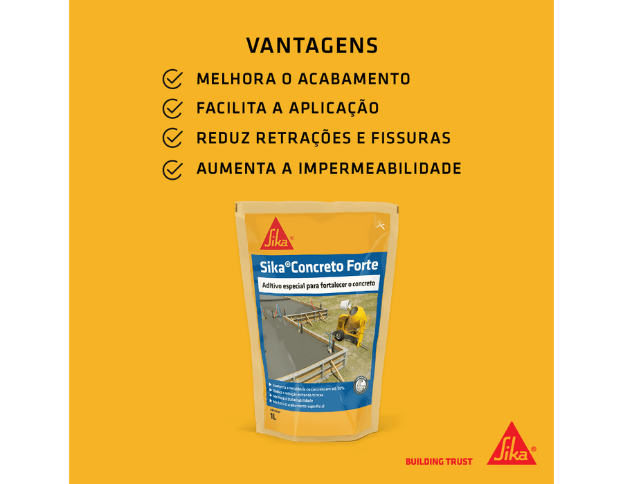 Sika Concreto Forte Saco 1l - Caixa C/12 | NetKoll