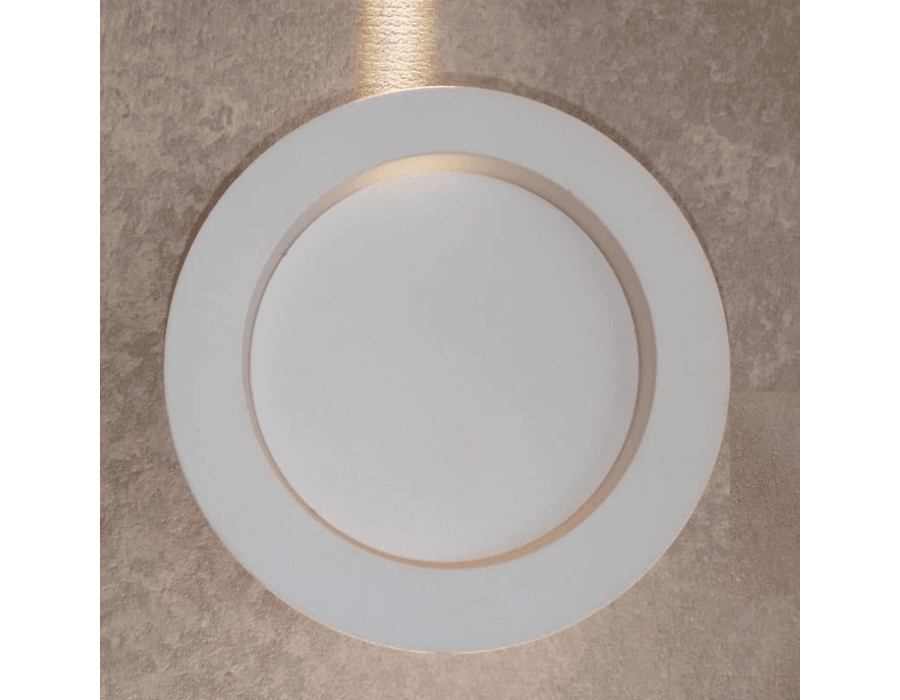 Arandela Plafon Polar Branca Redonda Led 6W Interlight 4239- | Nicolucci