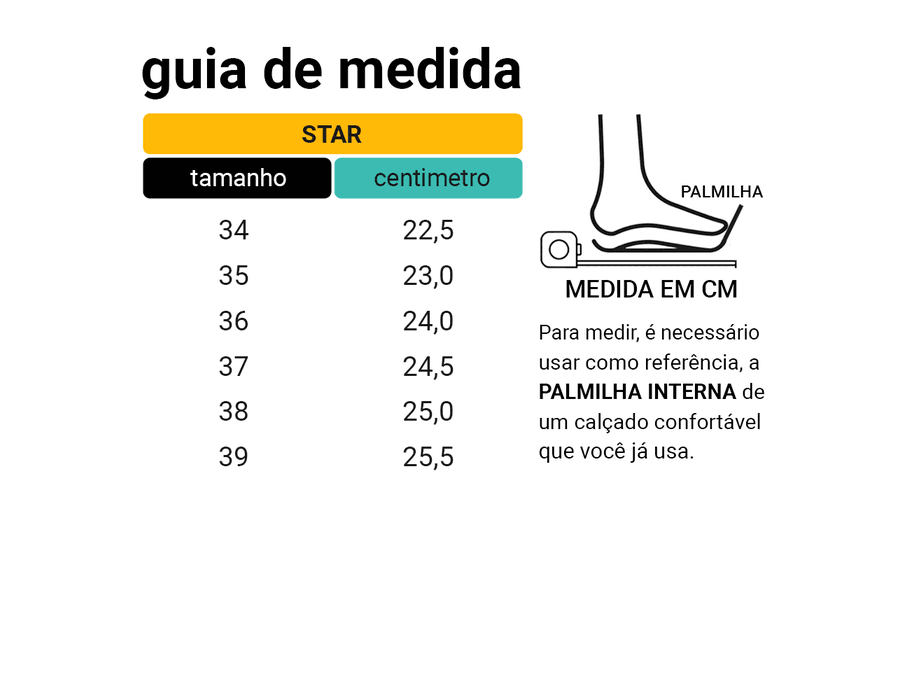 Tenis Oldsen Star Feminino - PRETO | OLDSEN